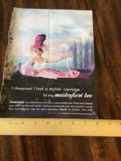 MAIDENFORM BRA AD Clipping Original Vintage Magazine Print #3 $10.21 ...