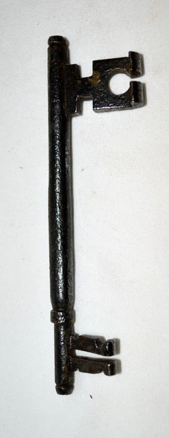 RARE ANTIQUE DOUBLE WROUGHT IRON KEY MAP lock FORZERS Italy 700 KEY £67 ...