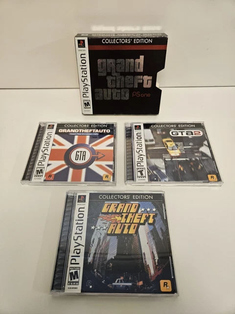 GTA GRAND THEFT Auto Collectors' Edition Set Sony PSone - Pas de ...