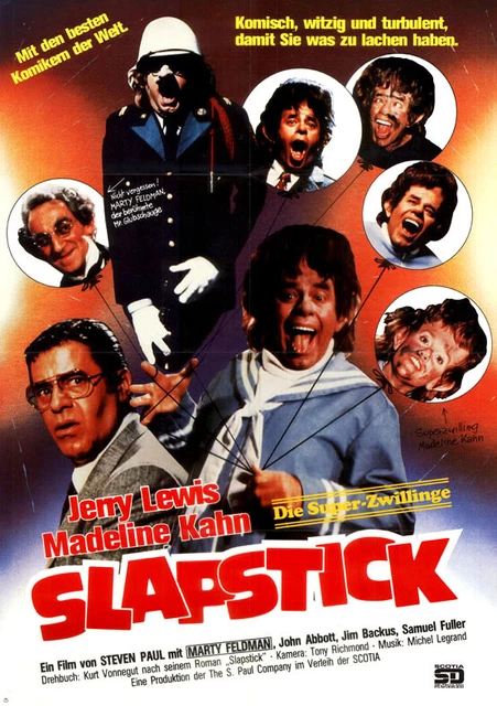 SLAPSTICK ORIGINAL A1 Kinoplakat Jerry Lewis / Marty Feldman / Madeline ...