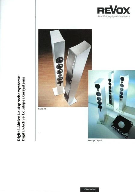 REVOX PROSPEKT 2002 D Sistemi Altoparlanti Digitali Attivi Scala 3.6 Prestige DLC2 EUR 16,90 ...