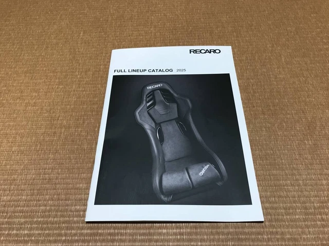 RECARO SEAT 2025 April Edition Full Run-Up Catalog 50 Pages No Damage £ ...