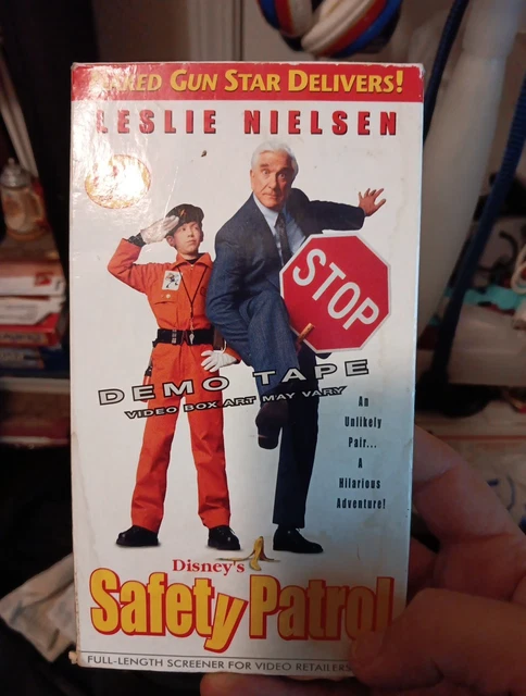 DISNEY'S SAFETY PATROL VHS Leslie Nielsen *RARE* used Demo Screener ...