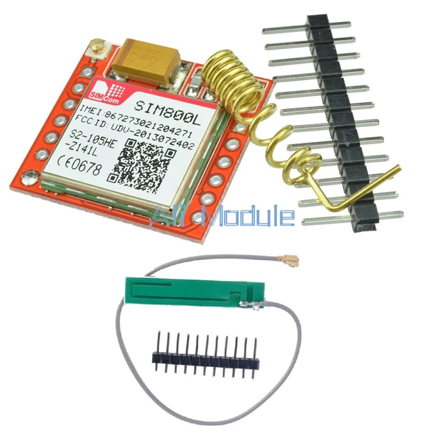 SMALLEST SIM800L GPRS GSM Module Card Board Quad-band Onboard + Antenna ...