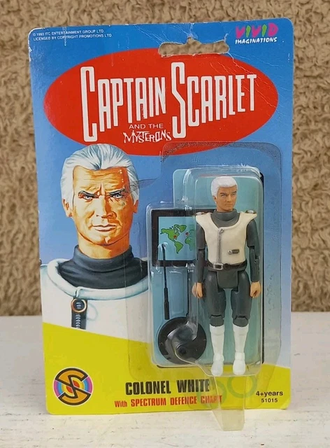 VINTAGE CAPTAIN SCARLET & the Mysterons COLONEL WHITE 3.75" Figure 1993 ...