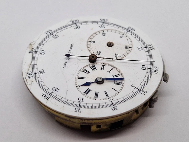 CHRONOMETER DOUBLE TIME Pocket watch Brevet 4250 Sold as Project EUR 1. ...