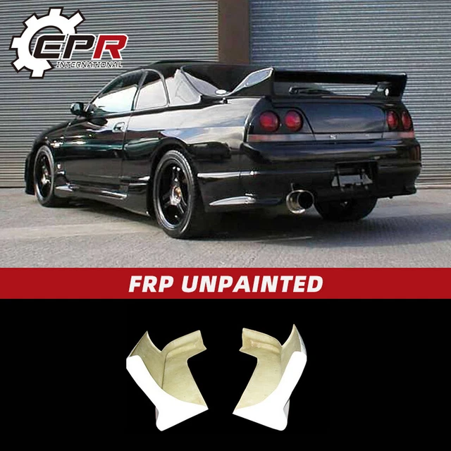 FOR NISSAN SKYLINE R33 GTR TS Style FRP Rear Bumper Spats Add On ...