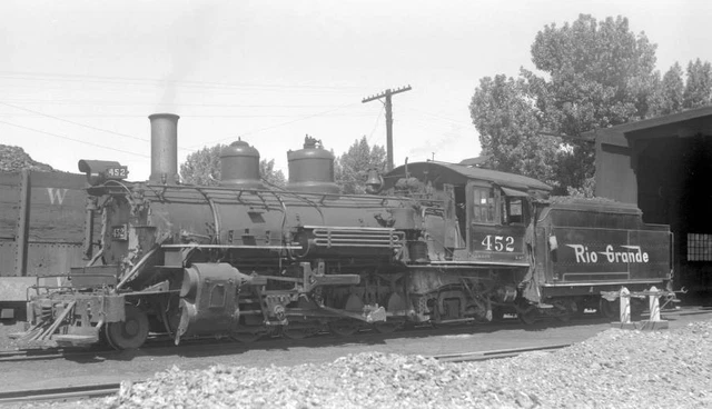 D&RGW DENVER RIO Grande Western Railway Narrow Gauge, No 452 Old Train ...