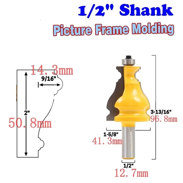 PERFECT TOOL FOR Creating 2 1/2in Wide Picture Frames Molding Router ...