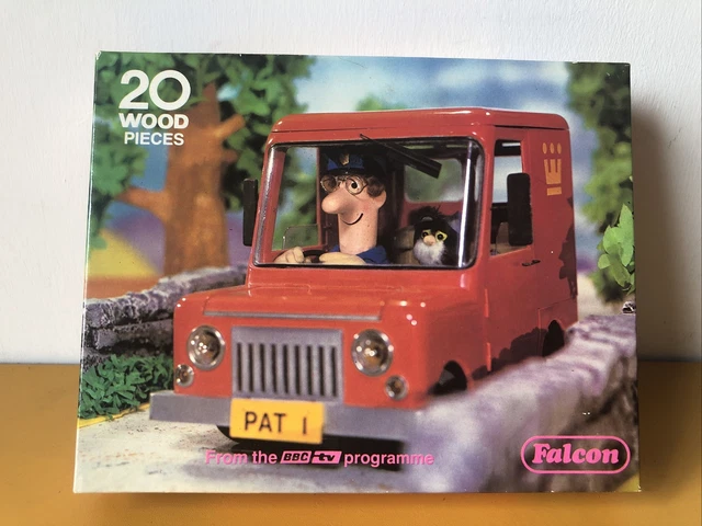 POSTMAN PAT AND Jess The Cat 20 Piece Vintage Wooden Jigsaw Falcon 1981 ...