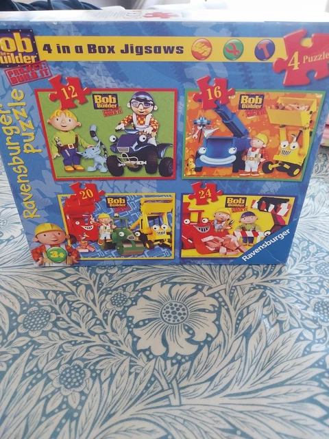 BOB THE BUILDER Puzzle 4 In A Box 12 16 20 24 Pieces Complete Good ...