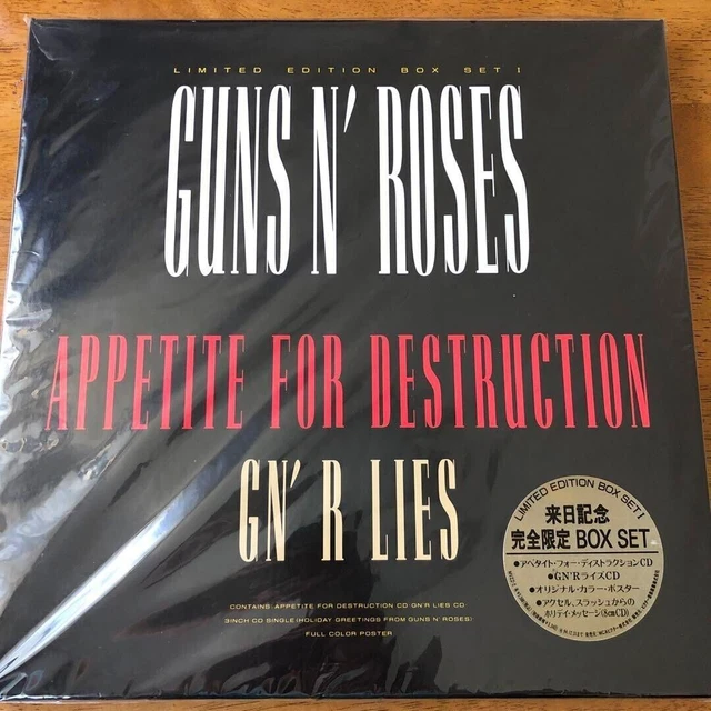 GUNS N' ROSES/LIMITED Edition Box Set 1 posters CD SINGLES EUR 191,56 ...