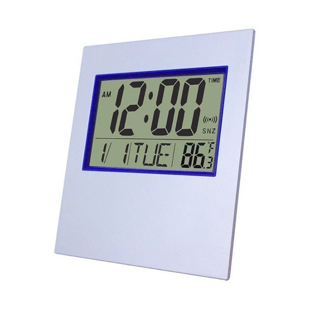 DIGITAL DISPLAY LCD Calendar Clock Thermometer Display Day Of Week ...