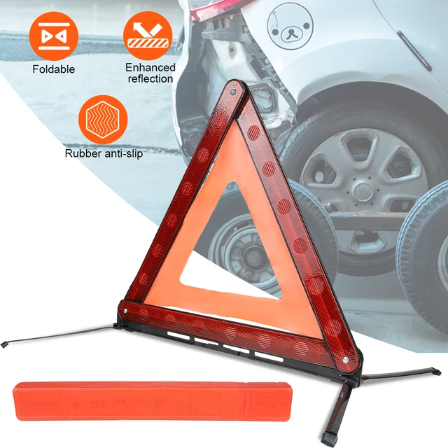 LARGE WARNING CAR Triangle Reflective Road Emergency Breakdown Safety ...