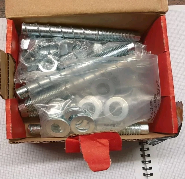 HILTI HUS4-A THREADED concrete anchor fixings 14 x 155 mm M16X47 / 35 ...