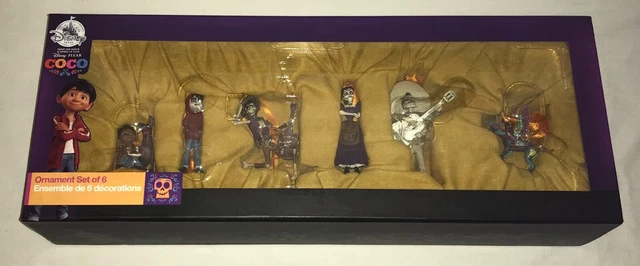 RARE 2017 DISNEY STORE Pixar COCO 6-Piece DELUXE SKETCHBOOK ORNAMENT ...