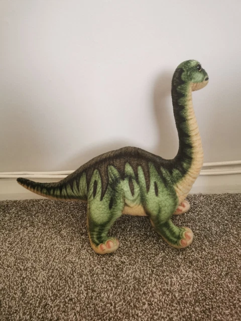 NATURAL WORLD DINOSAUR Brontosaurus Plush Toy Soft Toy Green £8.66 ...