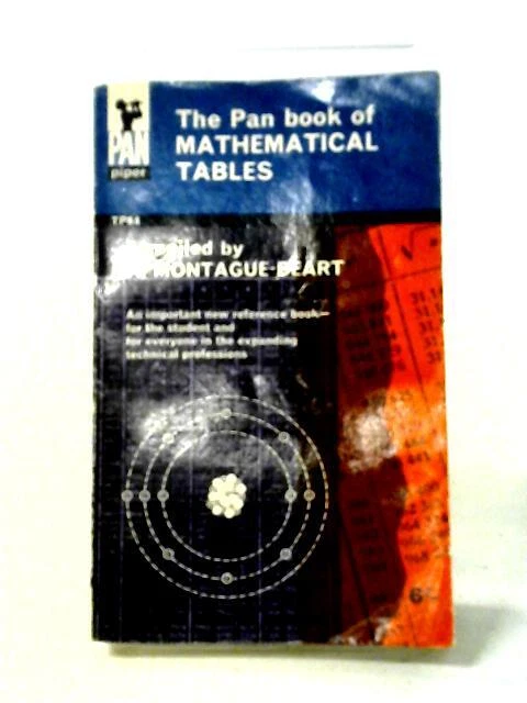 LE LIVRE PAN des tables mathématiques (Alan Montague-Beart - 1965) (ID ...