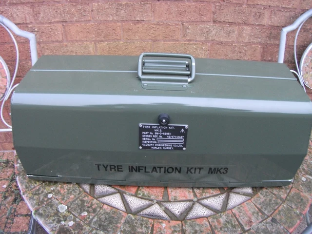 EX RAF/ARMY LARGE EMPTY CONTAINER ONLY FOR TYRE INFLATION KIT MK3 £30. ...