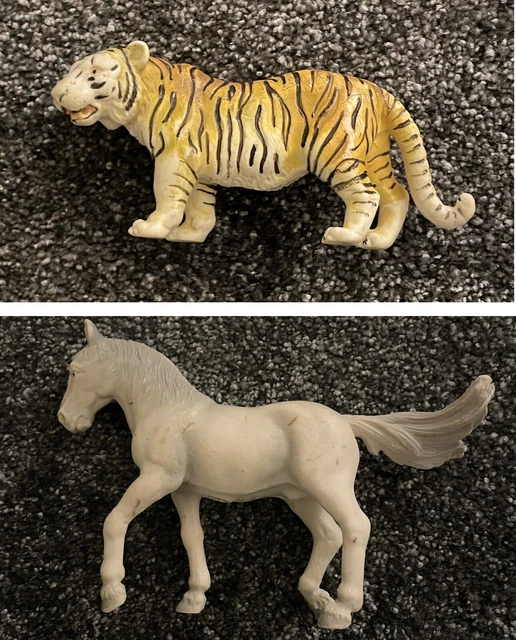 SCHLEICH FIGUR SCHIMMEL Pferd Tiger Alt Selten Sammler EUR 4,00 ...