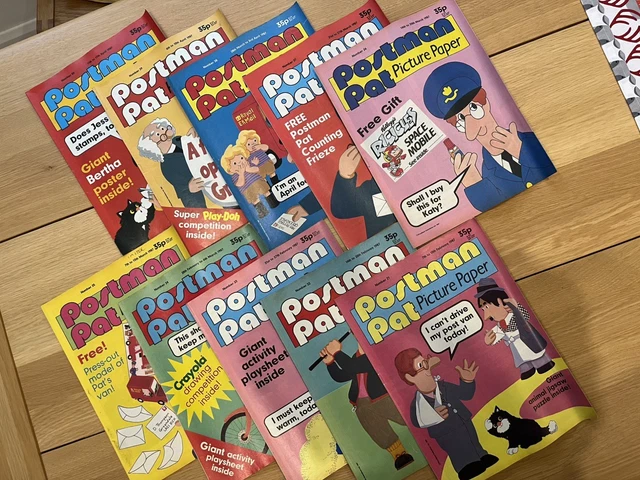 POSTMAN PAT PICTURE Paper Weekly Comic Bundle of 10 Vintage Issues 21 ...