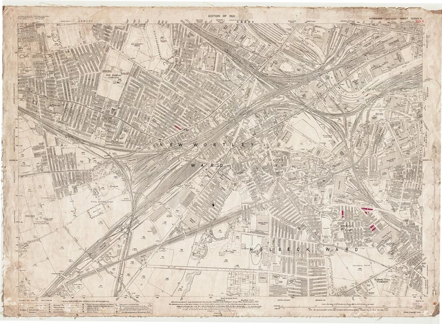 LEEDS - NEW Wortley - Yorkshire old map repro 218-5-1921 £19.99 ...