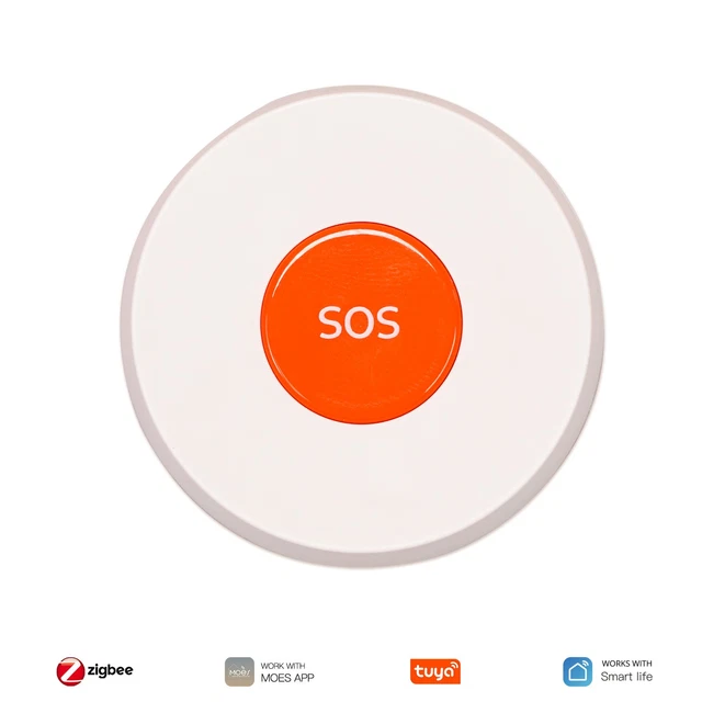 SOS ALARM BUTTON for Elderly and Patients with APP Notification Feature ...