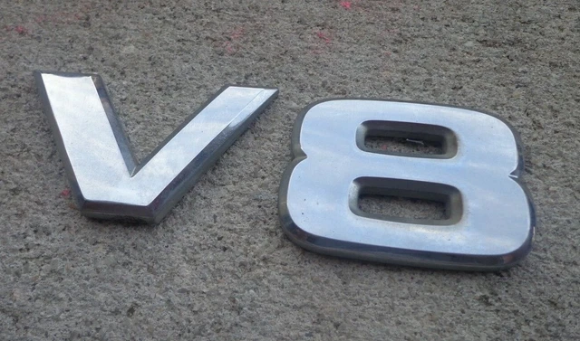 NISSAN V8 EMBLEM letters badge decal logo Titan Armada OEM Genuine ...