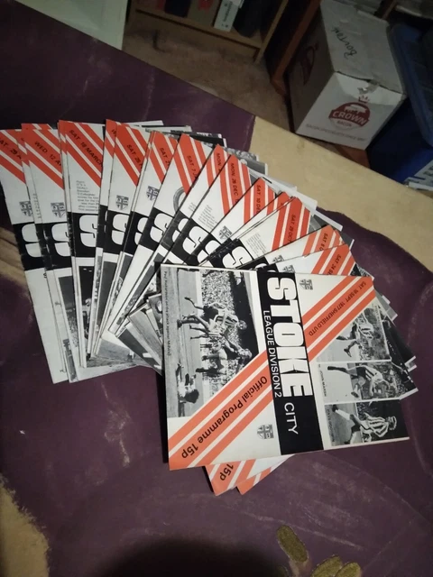 STOKE CITY HOME Football Programmes x 22 1977/1978 All Listed £14.00 - PicClick UK