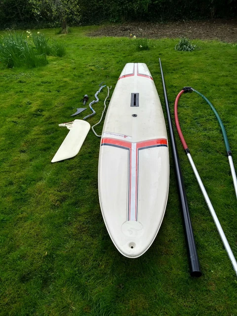 ORIGINAL VINTAGE LONG Board Sailboard Windsurfer Complete £10.00 ...