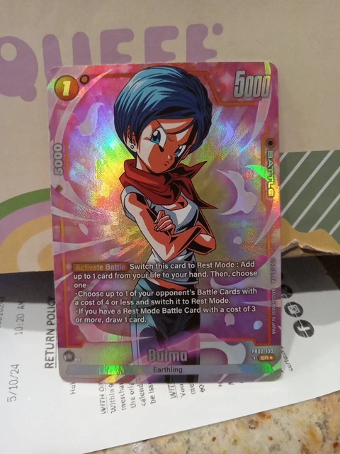 DRAGON BALL FUSION World Blazing Aura FB02-130 Bulma Alt Art SR EUR 33,44 - PicClick FR