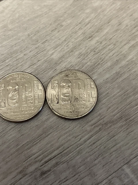 RARE HOPE QUARTER COIN Error P Lot Of 3 U.S Quarter Currency Money ...