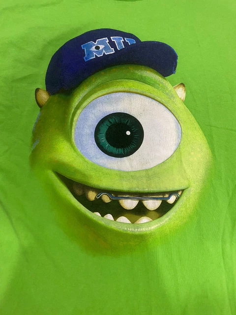 DISNEY PIXAR MONSTERS Inc University Mike Green Eye T-Shirt Size XL ...