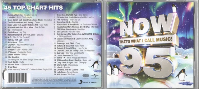 NOW THAT'S WHAT I CALL MUSIC 95 - 2 x CD Album (2016) *FREE UK POSTAGE ...