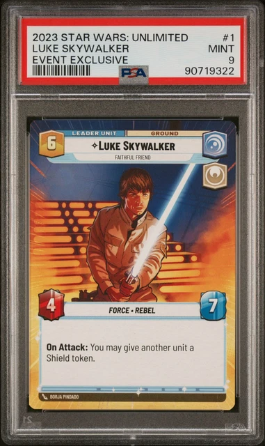 LUKE SKYWALKER - Star Wars Unlimited Hyperspace Gen Avec 2023 Promo PSA ...
