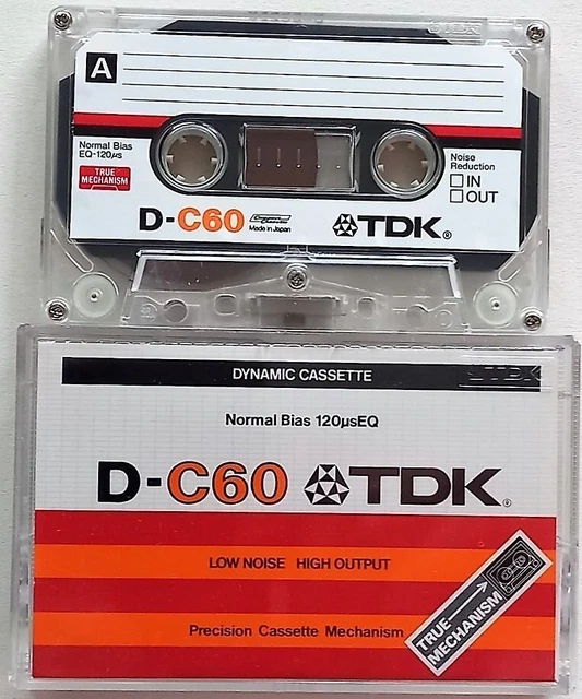 TDK D-C60 [TRUE MECHANISM] Normal Bias, Vintage 1979 Cassette Tape Made in Japan £150.00 ...