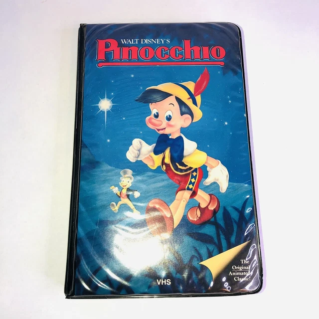 DISNEY PINOCCHIO VHS Video Tape Black Diamond Classics Clamshell Case £ ...