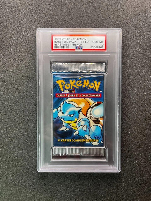 BOOSTER POKEMON SET de Base Édition 1 Tortank NEUF Scellé FR - PSA 10 ...