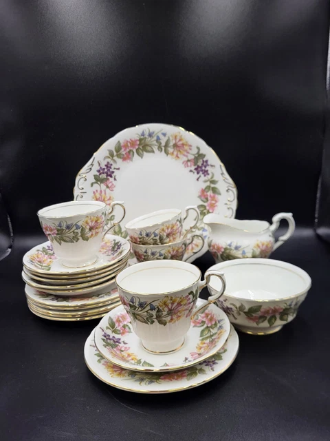 VINTAGE PARAGON FINE Bone China 'Country Lanes' Part Teaset £30.00 ...