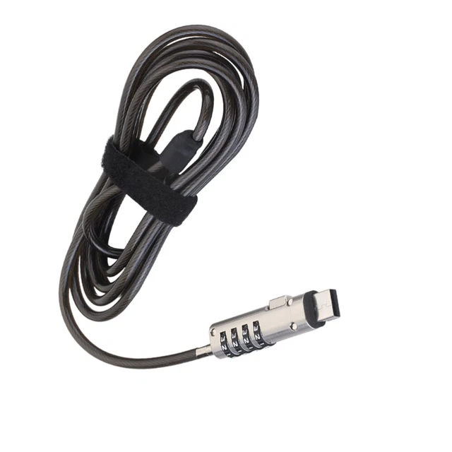 COMBINATION LOCK SECURITY Cable Password for Laptop Computer Universal ...