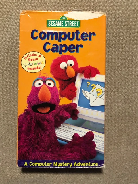SESAME STREET - COMPUTER CAPER VHS Bonus Elmos World Sony Wonder RARE ...