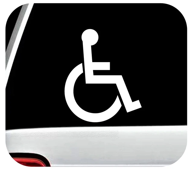 HANDICAP WHEELCHAIR SYMBOL Vinyl Decal, Wheelchair Disabled Sticker for ...
