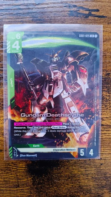 GUNDAM CARD GAME Newtype Rising Gundam Deathscythe GD01-025 LR Holo ...