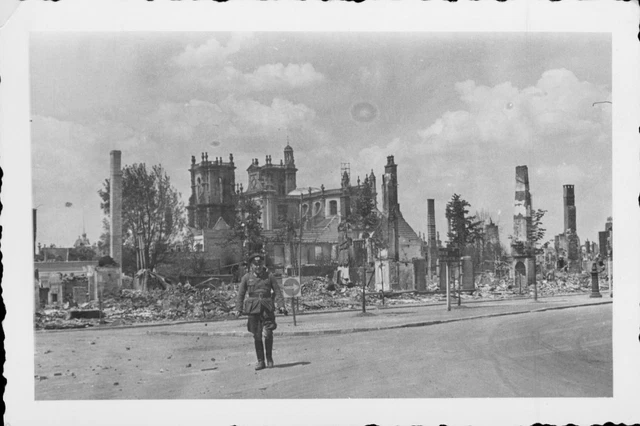 WK2 FOTO PHOTO Wehrmacht Polen Warschau Ruinen Gebäude zerstört EUR 15 ...