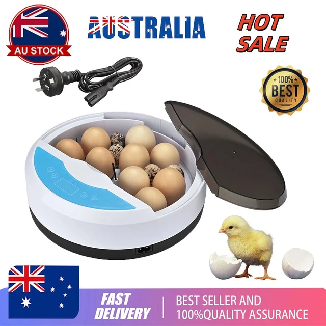 9 EGG INCUBATOR Semi-Automatic Digital Temperature Chicken Duck Eggs ...