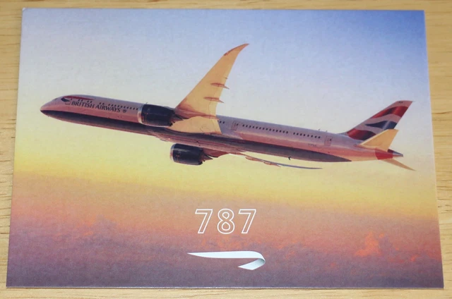 NEW ### 2024 British Airways Boeing 787 Airline Issued Postcard £6.00 ...