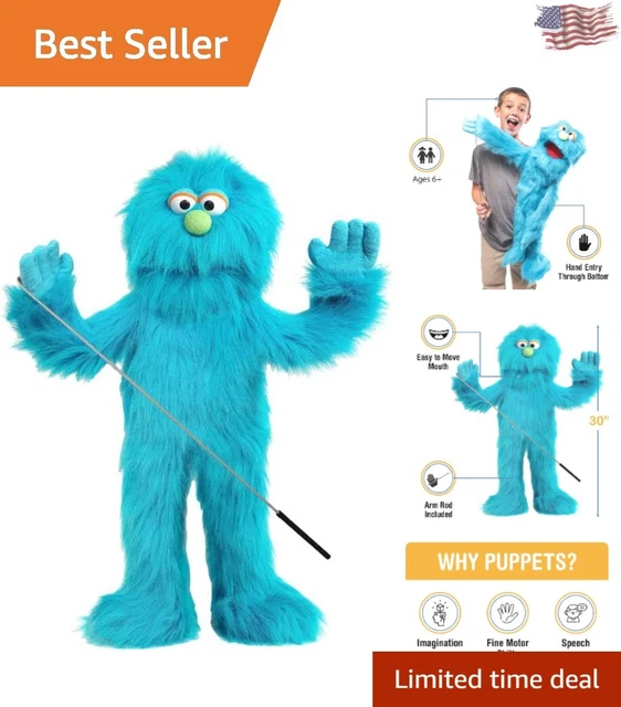 BLUE MONSTER PUPPET - Full Body Ventriloquist Style Puppet - 30 Inches ...