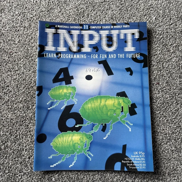 INPUT MAGAZINE MARSHALL Cavendish Issue No. 11 1984 Computer ...