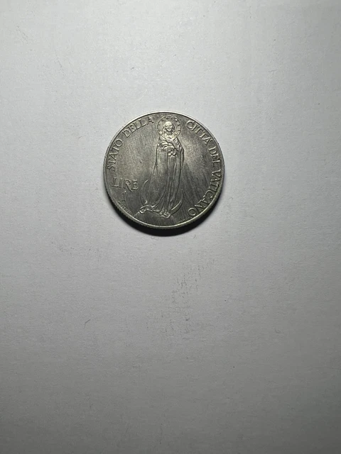 MONETA COIN STATO Della Cittá Del Vaticano Papa Xi° Un Lire Anno 1934 ...