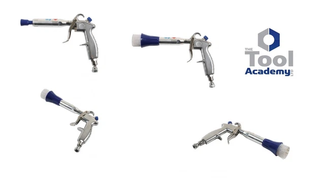 AIR TURBO PULSE blow gun with brush vortex cleaning parts trim ...
